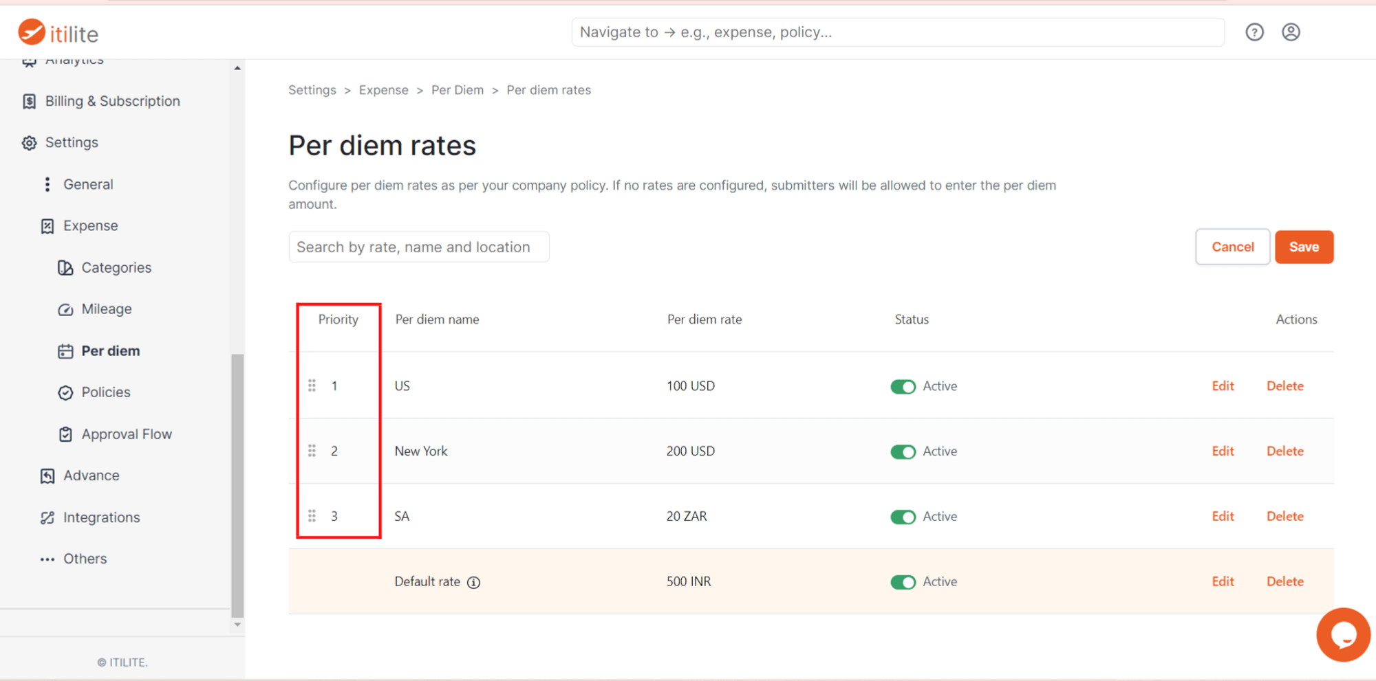 If two different rates are set for the same place, which one will the ...