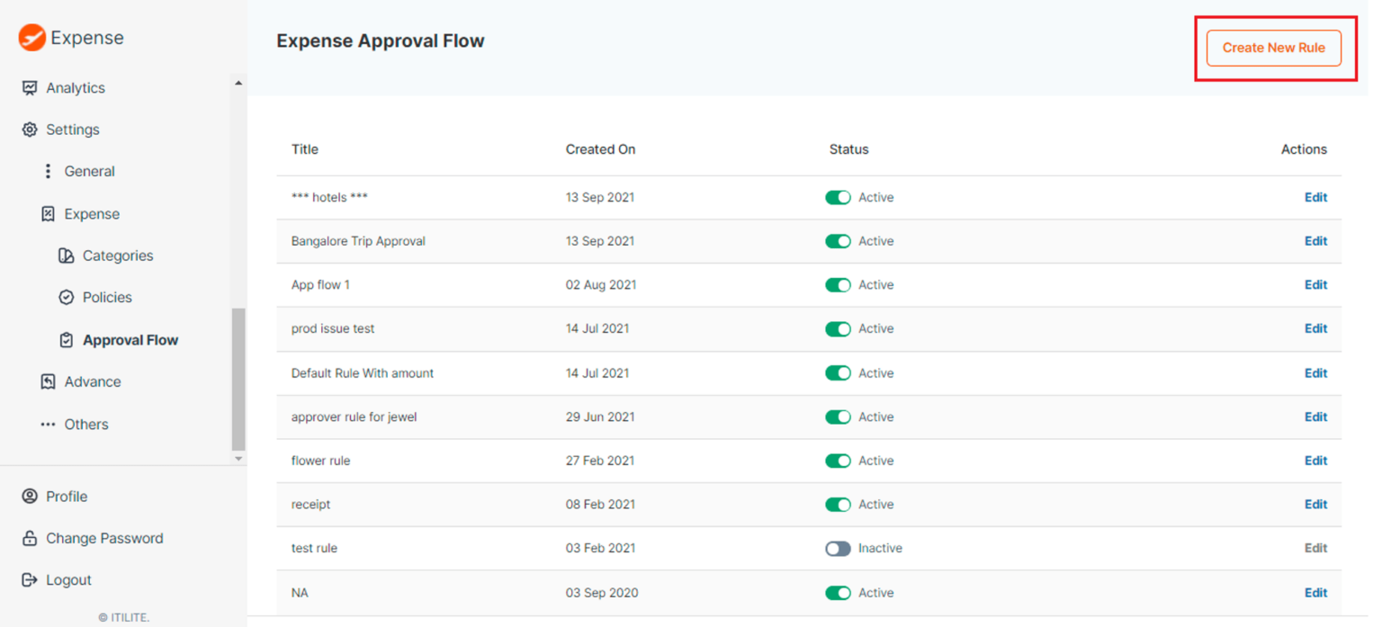How to configure a new approval rule?